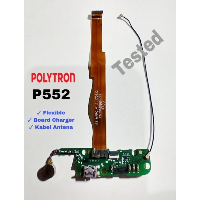 Jual polytron P552 papan charger konektor cas flexible kabel antena ...