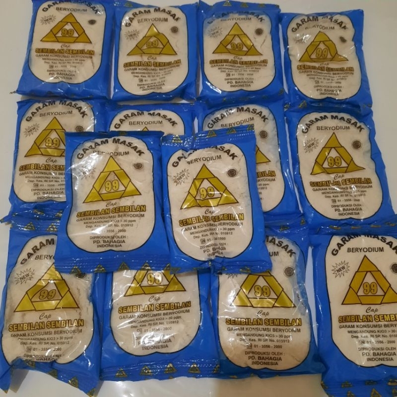 Jual 10 PCS GARAM MASAK BERYODIUM CAP 99,@100g | Shopee Indonesia