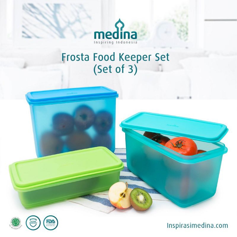 Jual Toples Kulkas Food Storage Frosta Food Keeper Set (Set of 3 ...