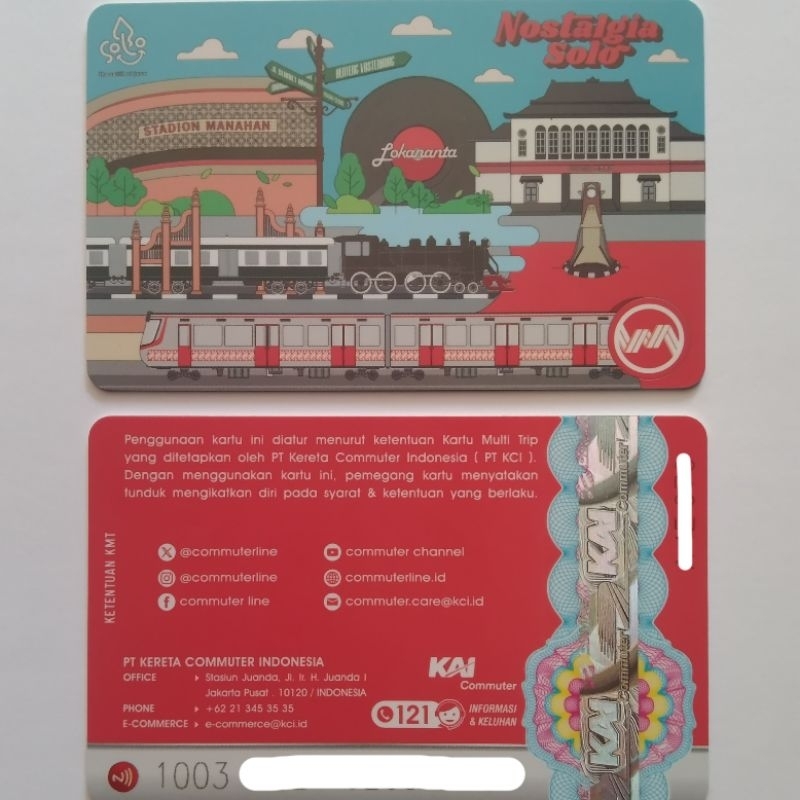 Jual Kartu Multi Trip [KMT] KRL Edisi Nostalgia Solo | Shopee Indonesia