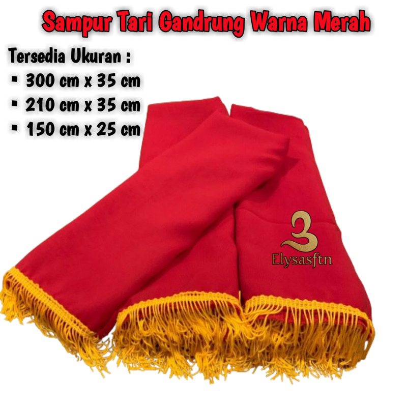 Jual Sampur/Selendang Tari Gandrung warna Merah | Shopee Indonesia