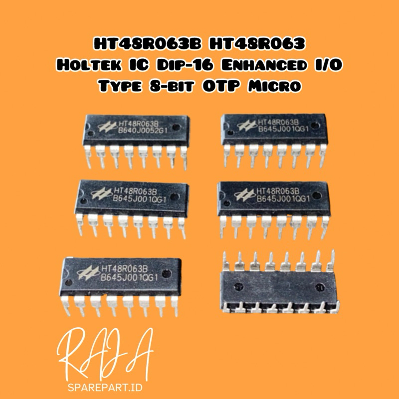 Jual HT48R063B HT48R063 Holtek IC Dip-16 Enhanced I/O Type 8-bit OTP Micro | Shopee Indonesia