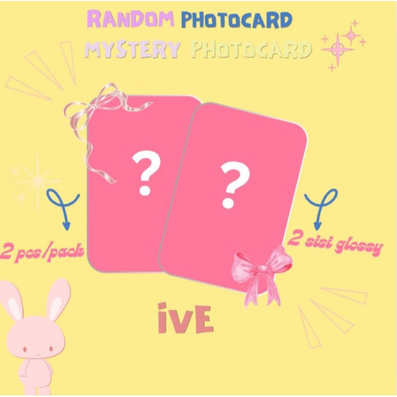 Jual IVE random photocard mystery photocard ( deskripsi ) | Shopee Indonesia
