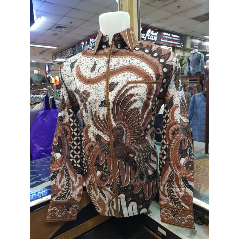 Jual KEMEJA BATIK SMOCK DOLBY COKLAT DOUBLE FURING SUPER PREMIUM ...