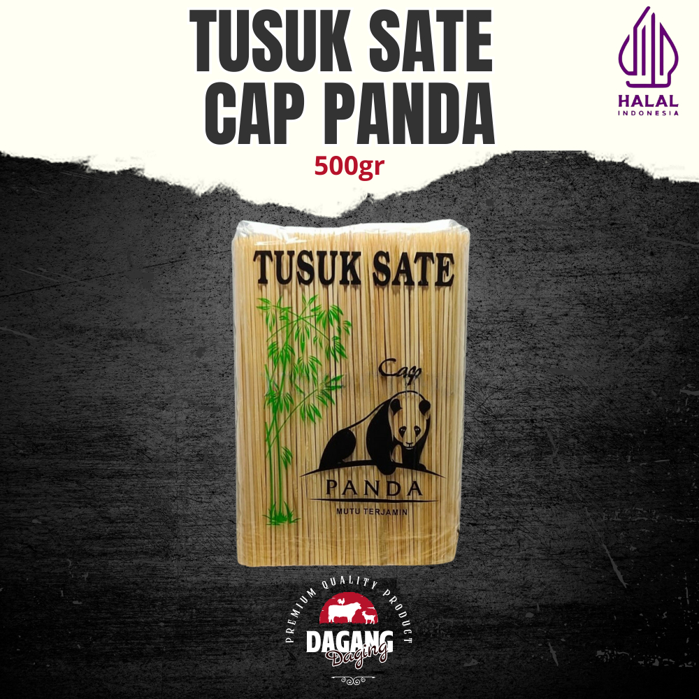 Jual Tusuk Sate Bambu Cap Panda 500 Gr 20 Cm Tusuk Sate Ayam / Sapi ...