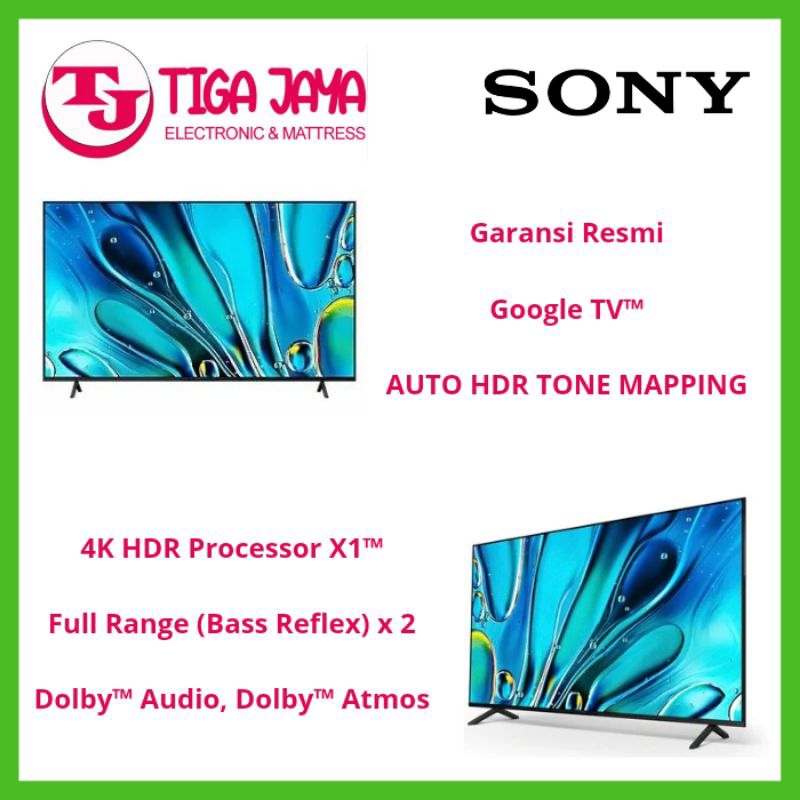 Jual SONY BRAVIA 3 K-85S30 LED TV 85 INCH 4K ULTRA HD HDR GOOGLE TV ...