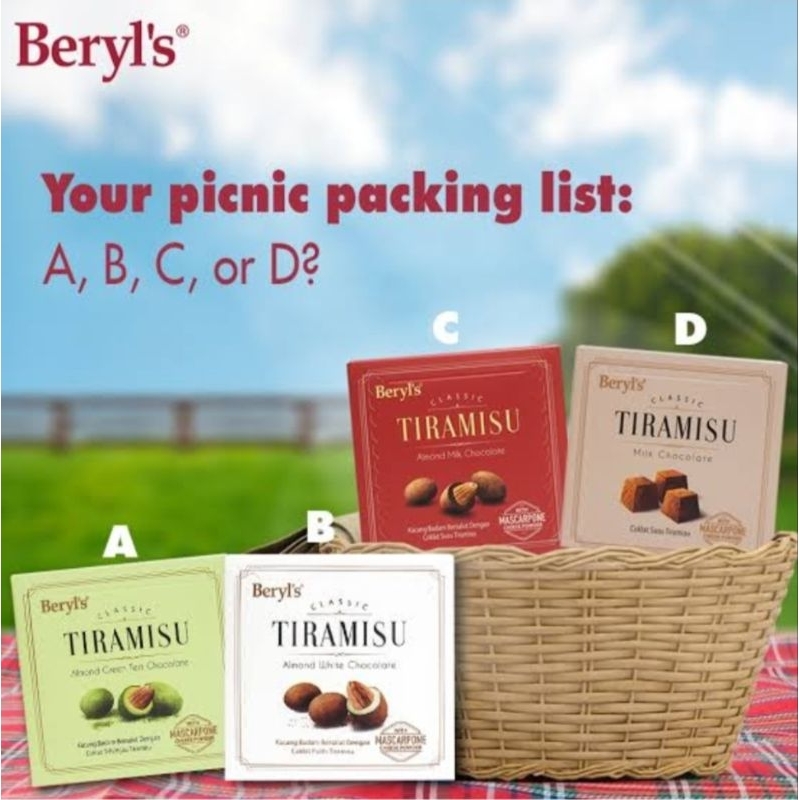 Jual BERYL'S CLASSIC TIRAMISU ALMOND | Shopee Indonesia