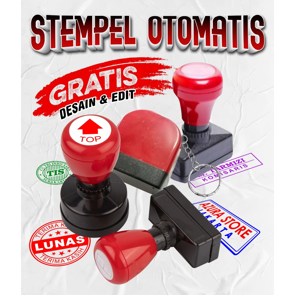 Jual STEMPEL OTOMATIS / STEMPEL CUSTOM / STEMPEL FLASH / STEMPEL WARNA | Shopee Indonesia