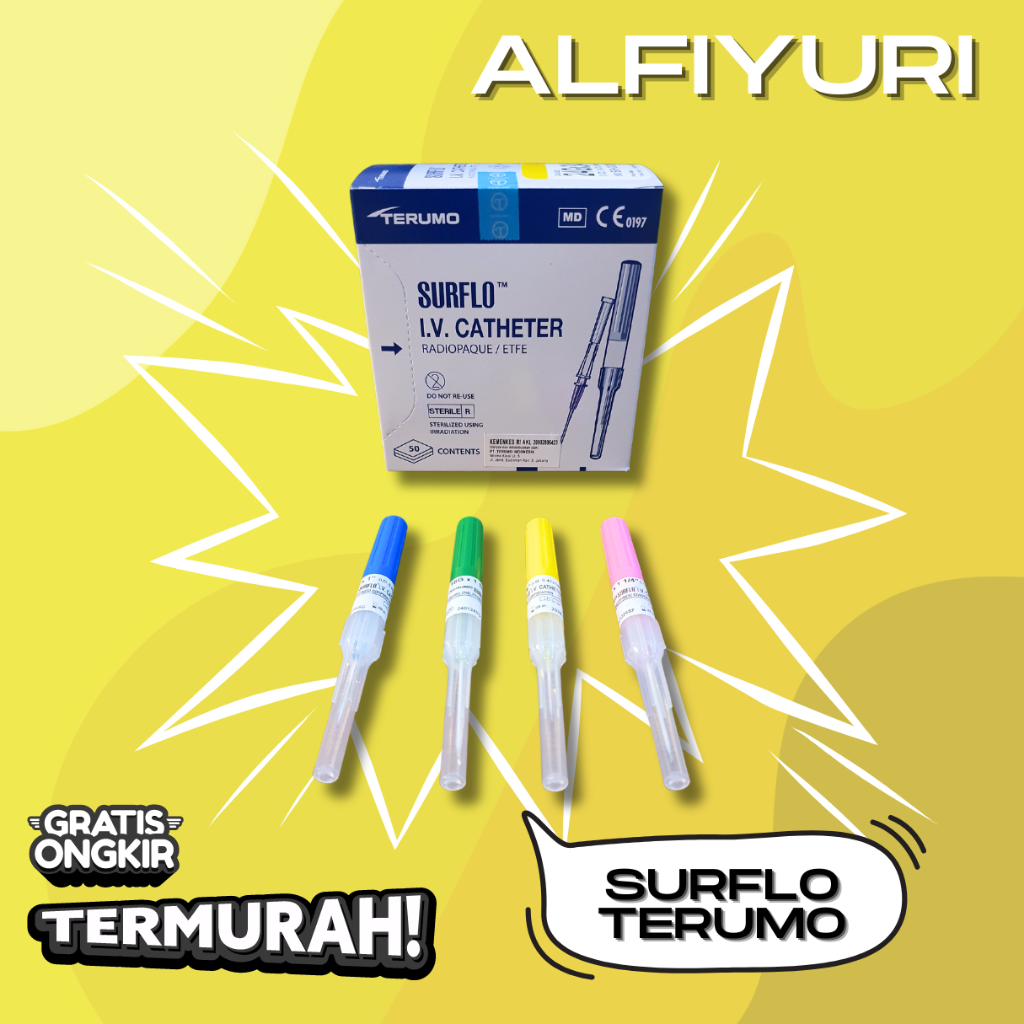 Jual SURFLO TERUMO 18G 20G 22G 24G / IV CATHETER ECER | Shopee Indonesia