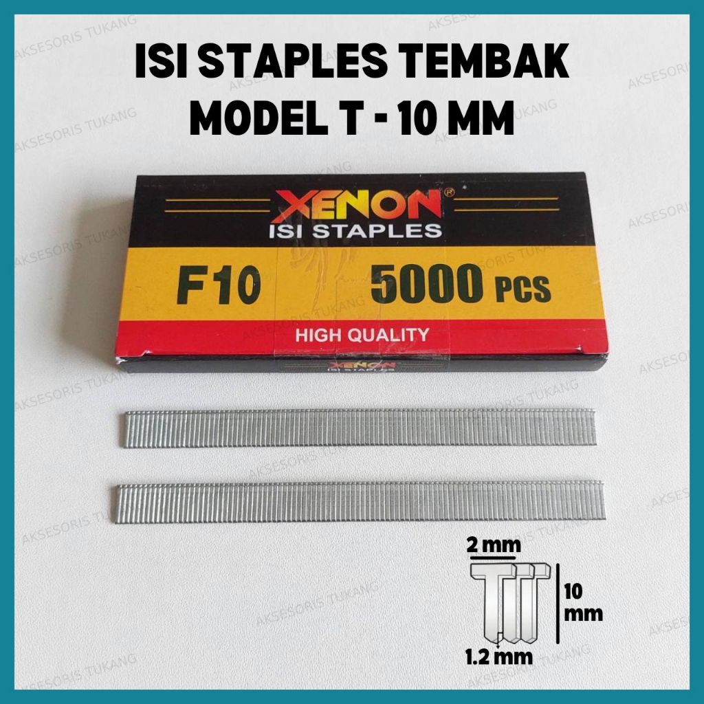 Jual Isi Staples F10 Mesin Paku Tembak Refill Air Nailer Isi Stapler ...