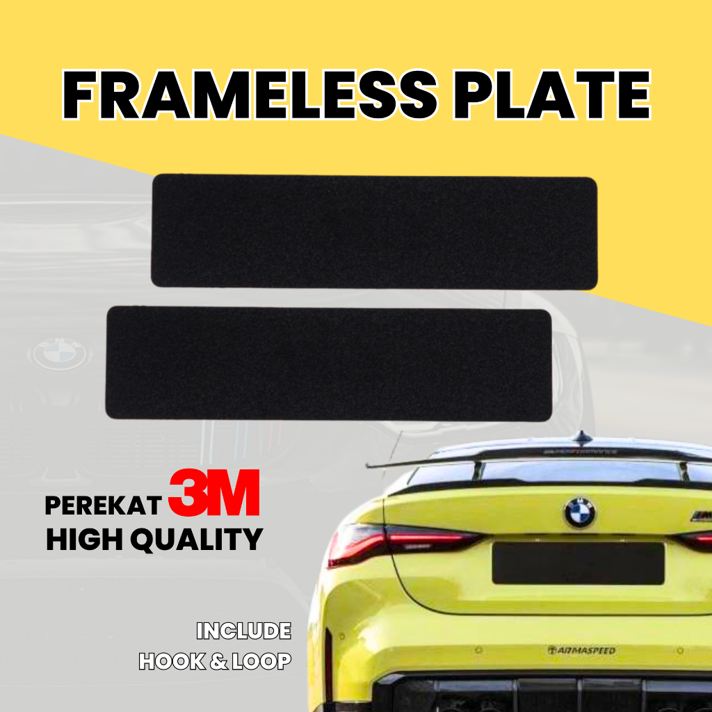 Jual Frameless Plate - Dudukan Plat Nomor Mobil Frameless (Clean Look ...