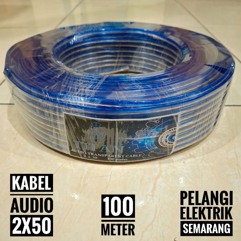 Jual Kabel Audio Transparan 2x50 Kabel Serabut 2 x 50 - Roll 100 Meter 100m | Shopee Indonesia