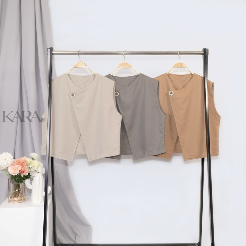 Jual KARA.ID KIMI Vest Rompi - Outfit Luaran Wanita Sleeveless Vest Top ...