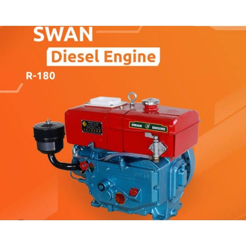 Jual MESIN DIESEL SOLAR 10HP R-180 SWAN / DIESEL ENGINE | Shopee Indonesia