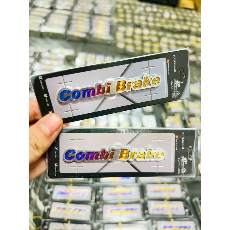 Jual EMBLEM LOGO COMBI BRAKE TITANIUM ORIGINAL VIETNAM | Shopee Indonesia