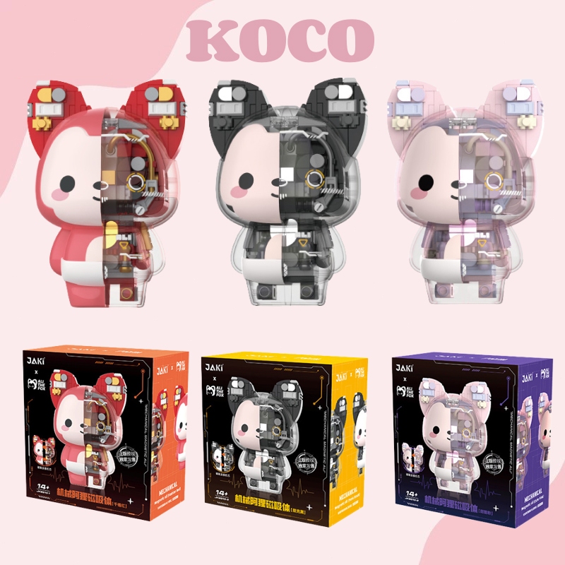 Jual KOCO Balok Rakitan Mainan Kartun Magnetik Ali The Fox Robotik ...