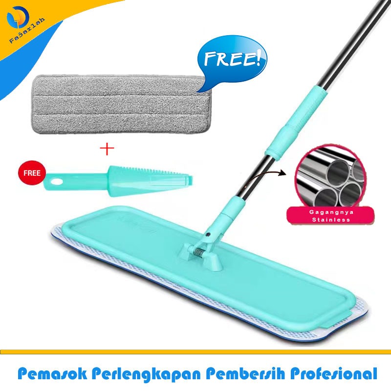 Jual Beli 1Gratis 2/Sapu debu sapu 1set Flat mop lobby mop lobi duster ...