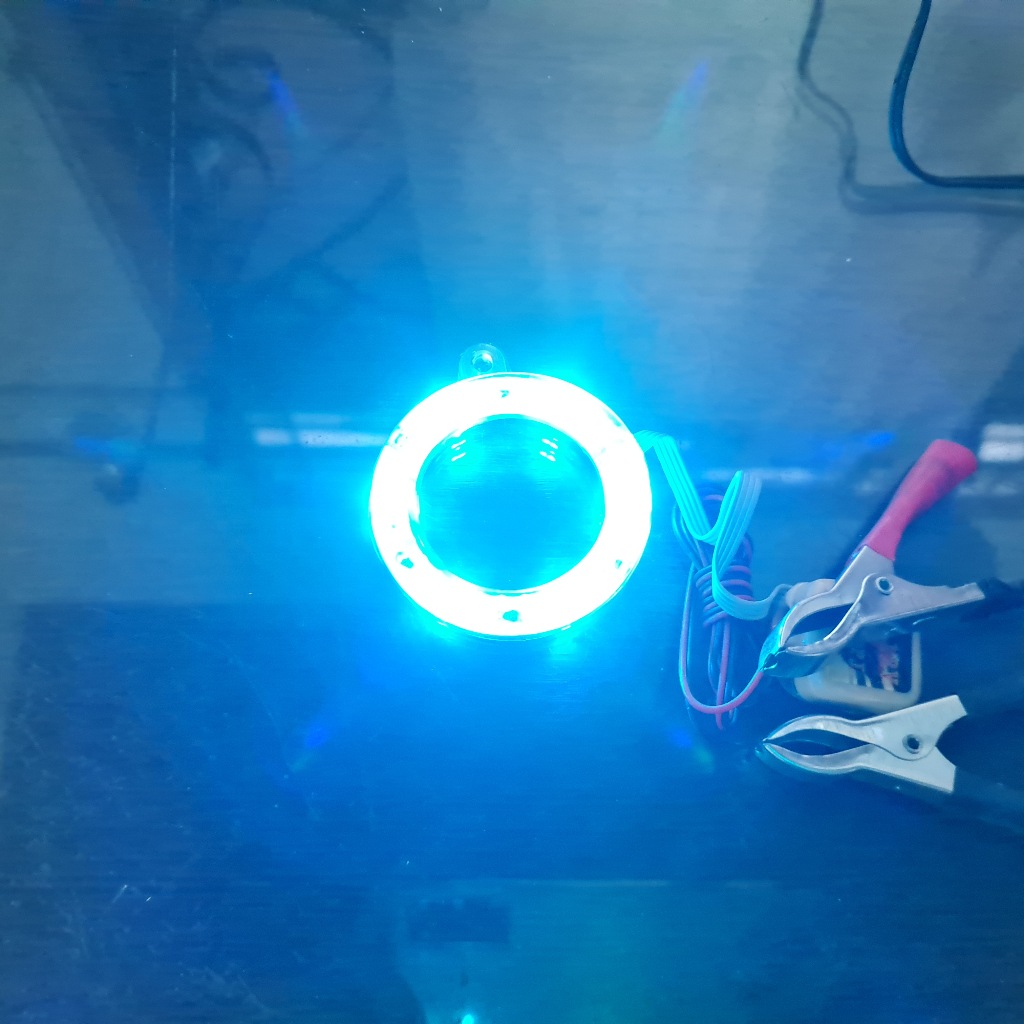 Jual Lampu Variasi Motor Angel Eye Ring LED warna Rainbow RGB | Shopee ...