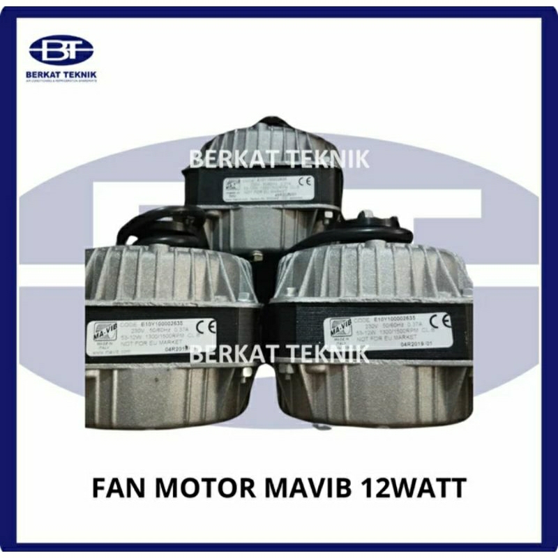 Jual Fan motor Mavib 12 Watt-1300 RPM 230V- Fan mesin Freezer chiller ...