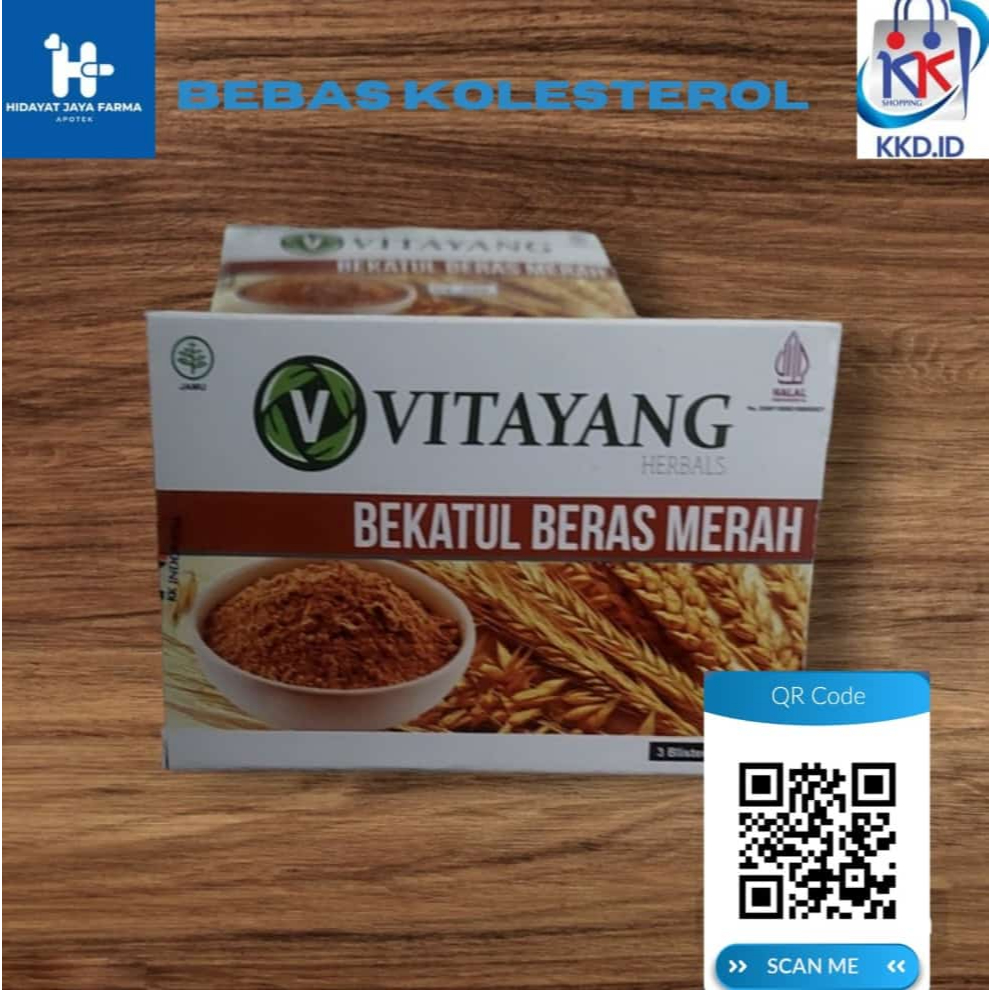 Jual VITAYANG BEKATUL BERAS MERAH 1 BOX ISI 30 KAPSUL{HEMPASKAN ...