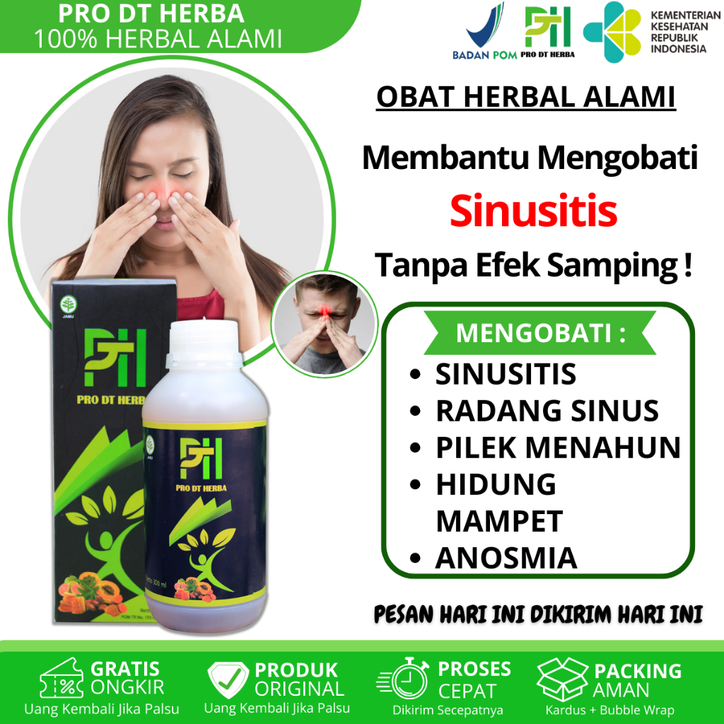 Jual Obat Sinusitis Polip Hidung Rhinitis Alergi Sinus Hidung Bau Busuk ...