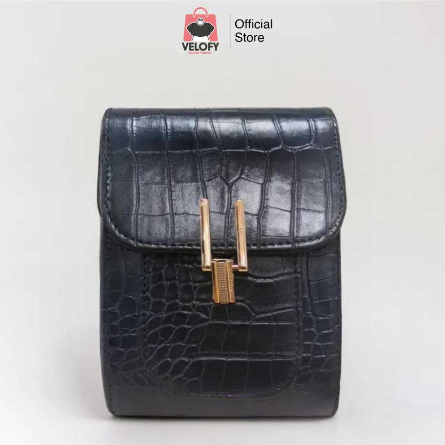 Jual Sling Bag Tas Selempang Wanita Emily Croco Simple | Shopee Indonesia