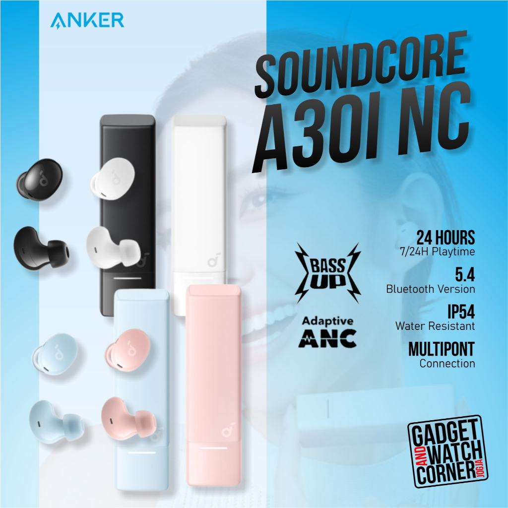 Jual Soundcore Anker A30i NC TWS Earbuds ANC Adaptive Noise Canceling ...
