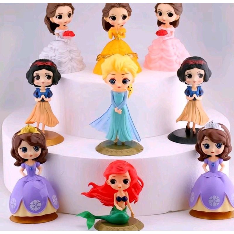 Jual Topper mainan princess mermaid/sofie/belle/frozen elsa/putri salju ...