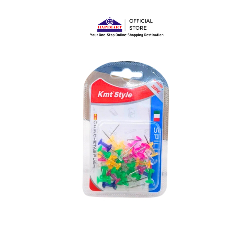 Jual Kmt Style Push Pins Transparent Paku Pin Warna Transparan Isi ...