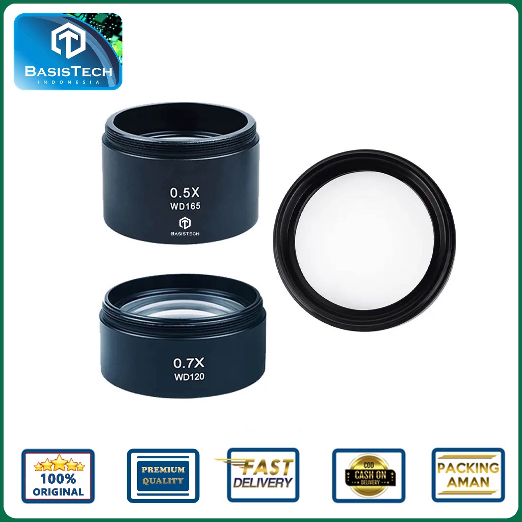 Jual LENSA MIKROSKOP - LENS MICROSCOPE RELIFE M-21 WD165 0,5X - M-22 ...