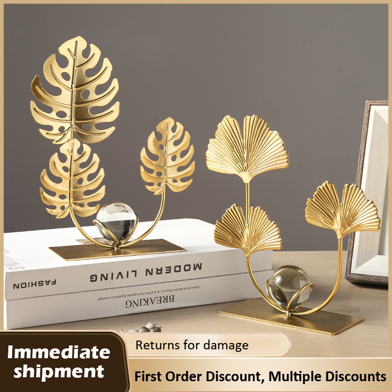 Jual Colins/Luxury/Ornamen daun maple besi mewah ringan / ornamen daun ...