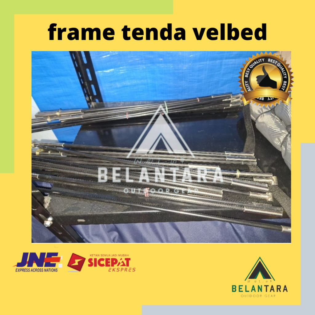 Jual frame tenda velbed tanpa tenda kapasitas 1 oranga by belantara ...