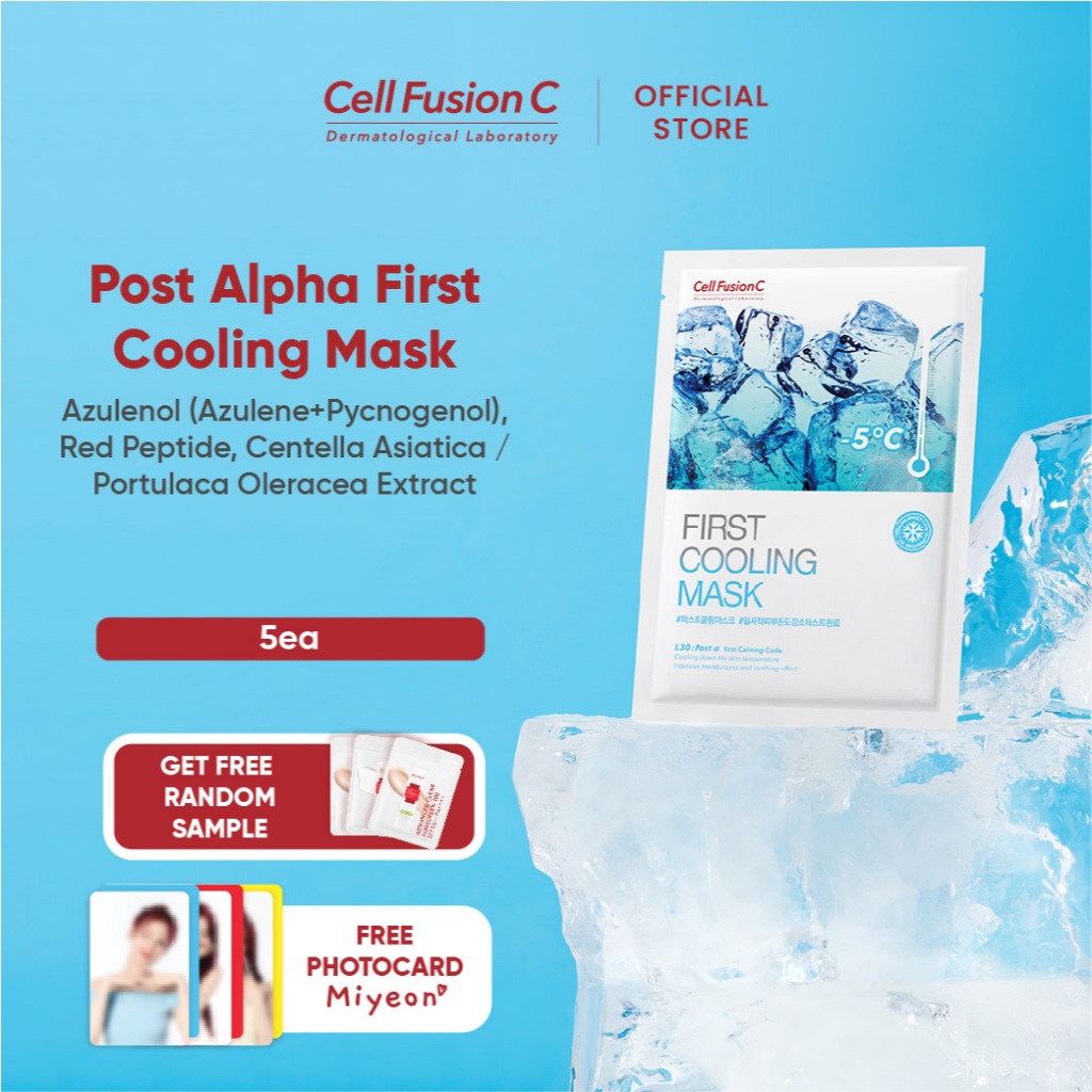 Jual CELL FUSION C - Post Alpha First Cooling Sheet Mask 5ea | Shopee ...