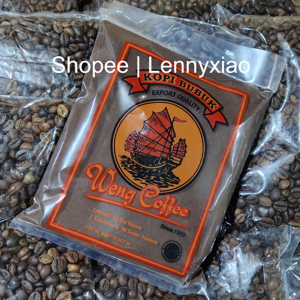 Jual 500 gr gram Kopi Bubuk Weng Coffee Legendaris Siantan Pontianak 1/ ...