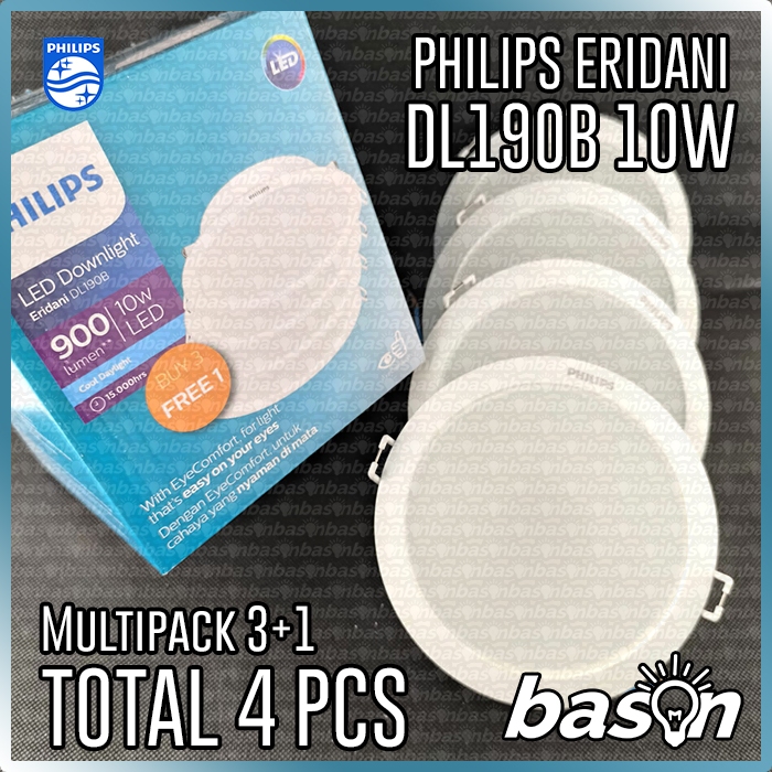 Jual PHILIPS Multipack Eridani DL190B 10W 5 inch D125 - Lampu Plafon ...