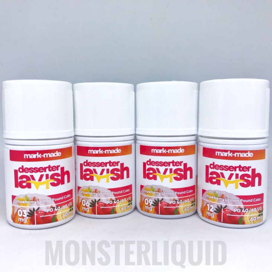 Jual MARK MADE DESSERTER LAVISH STRAWBERRY LEMON POUND CAKE 3MG 6MG 9MG ...