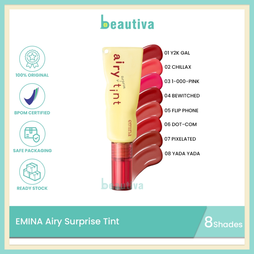 Jual Emina Airy Surprise Tint | Shopee Indonesia