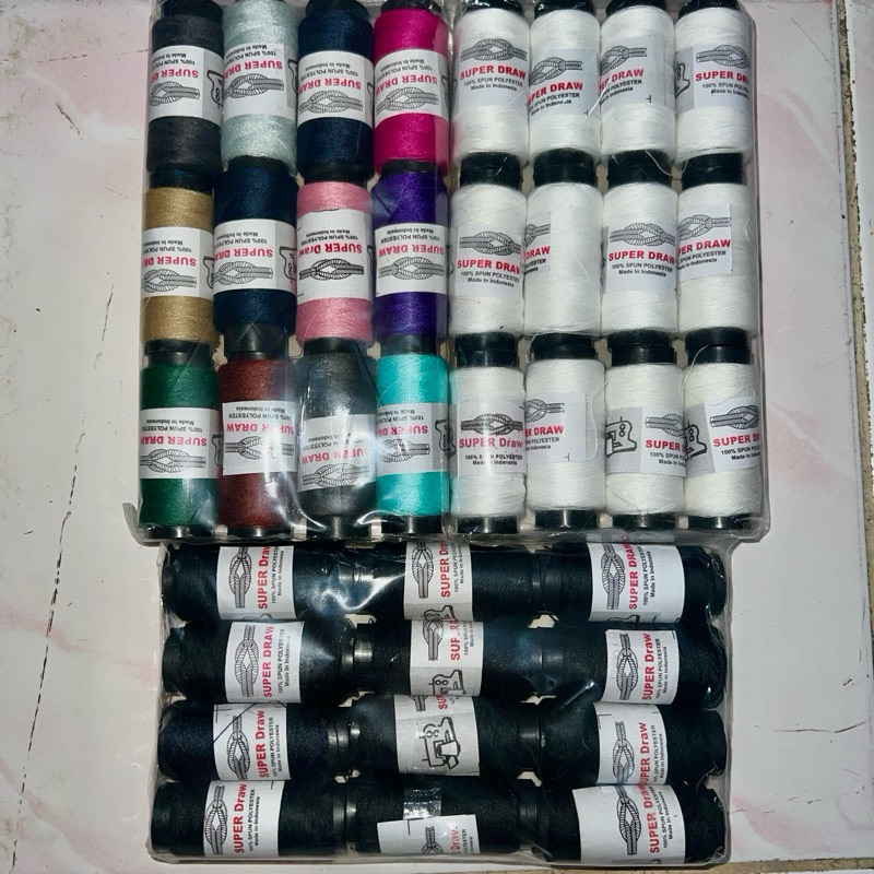 Jual Benang jahit per pack isi 12 pcs | Shopee Indonesia