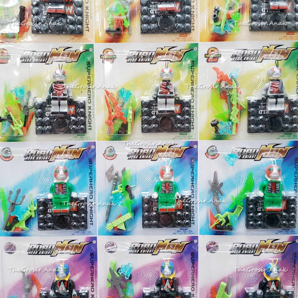 Jual TGA Block Roboman Kamen Rider Hero Knight Mainan DIY Balok Susun ...