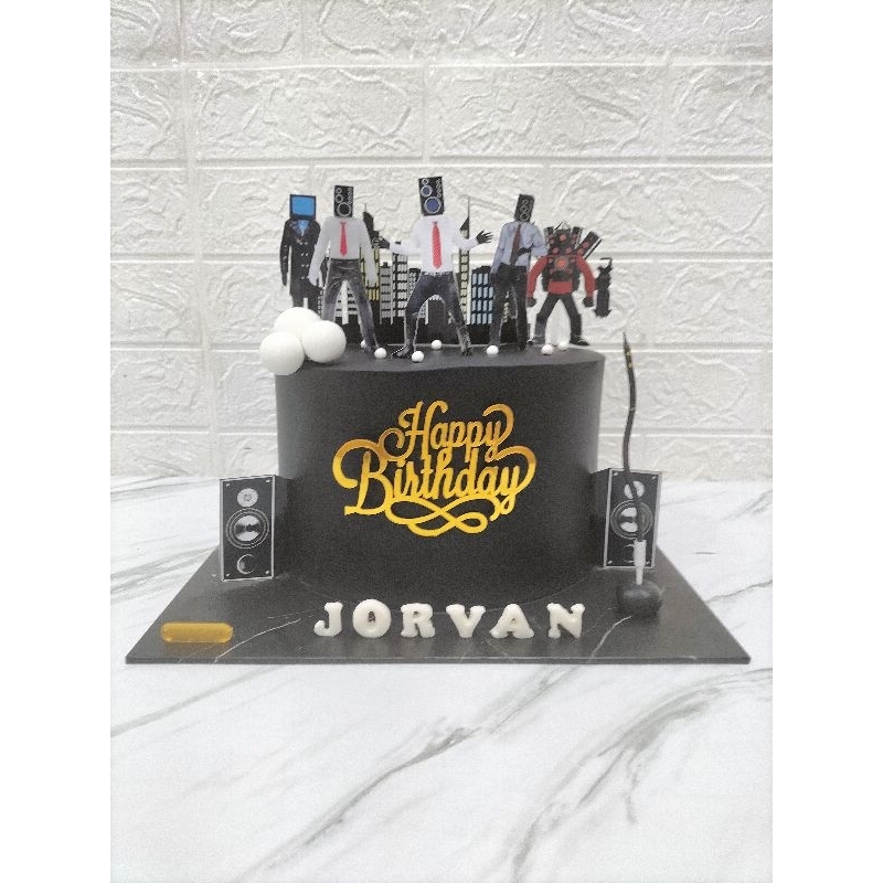 Jual KUE ULANG TAHUN SPEAKERMAN SKIBIDI TOILET, BIRTHDAY CAKE CUSTOM ...