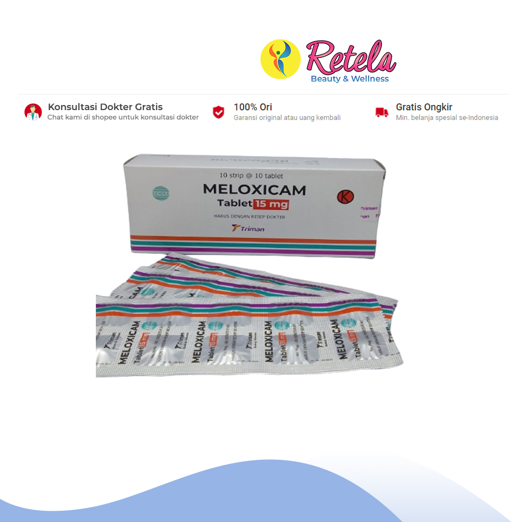 Jual MELOXICAM 15MG 1 STRIP 10 TABLET | Shopee Indonesia