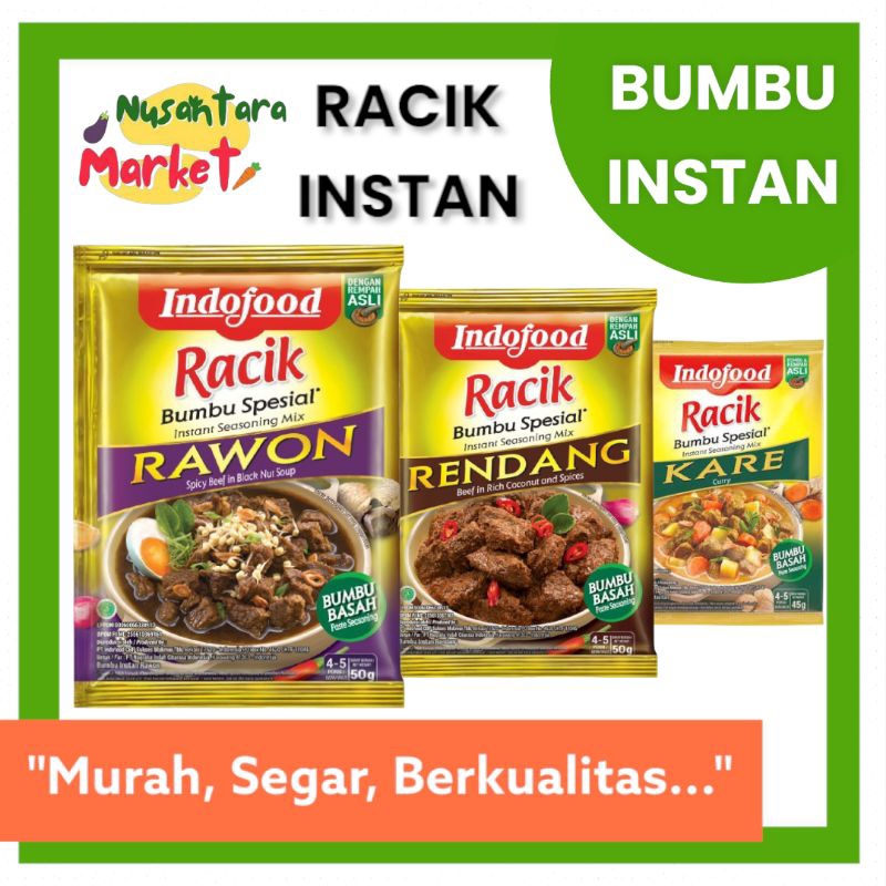 Jual RAWON RENDANG KARE | RACIK INDOFOOD | NUSANTARA MARKET | Shopee ...