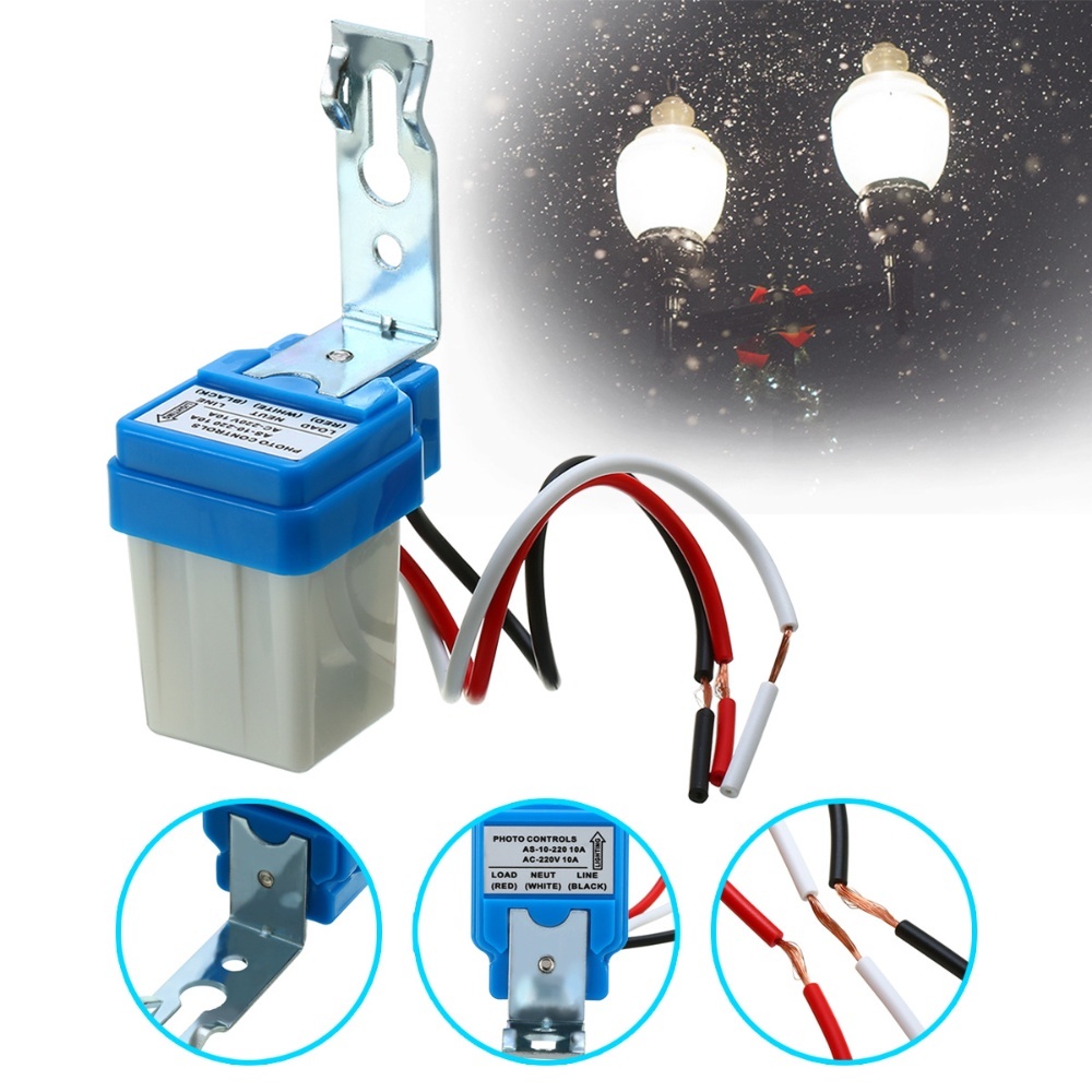 Jual Photocell Fotosel Sensor Cahaya Lampu LED Saklar Otomatis Siang ...