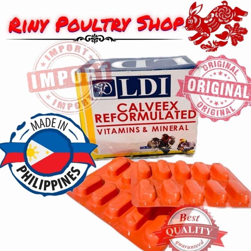 Jual Ldi Calveex vitamin dan mineral rawatan ayam aduan | Shopee Indonesia