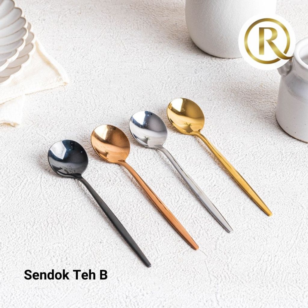 Jual Sendok Teh B Dessert Stainless Steel Korea Tebal 13cm | Shopee ...