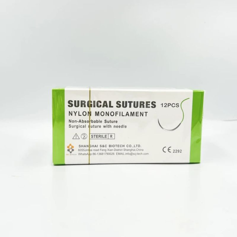 Jual Benang Bedah nilon/ surgical suture nylon | Shopee Indonesia