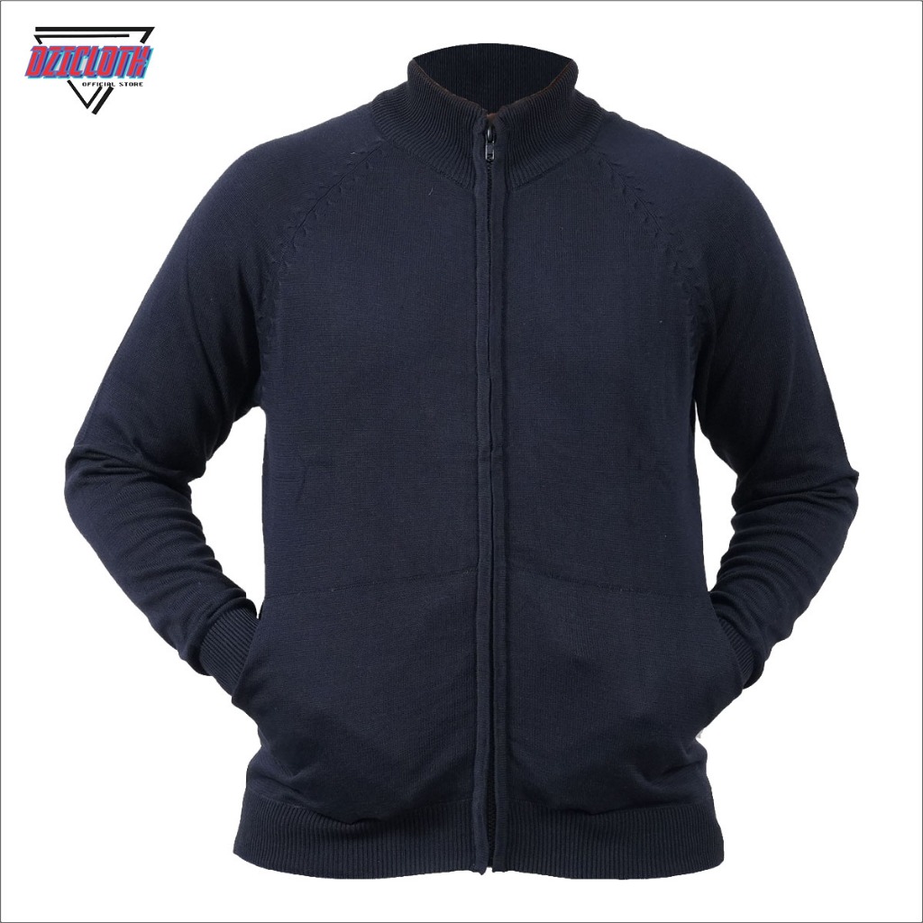 Jual Jaket Rajut Sporty Poket/Saku Sweater Rajut Resleting Pria ...