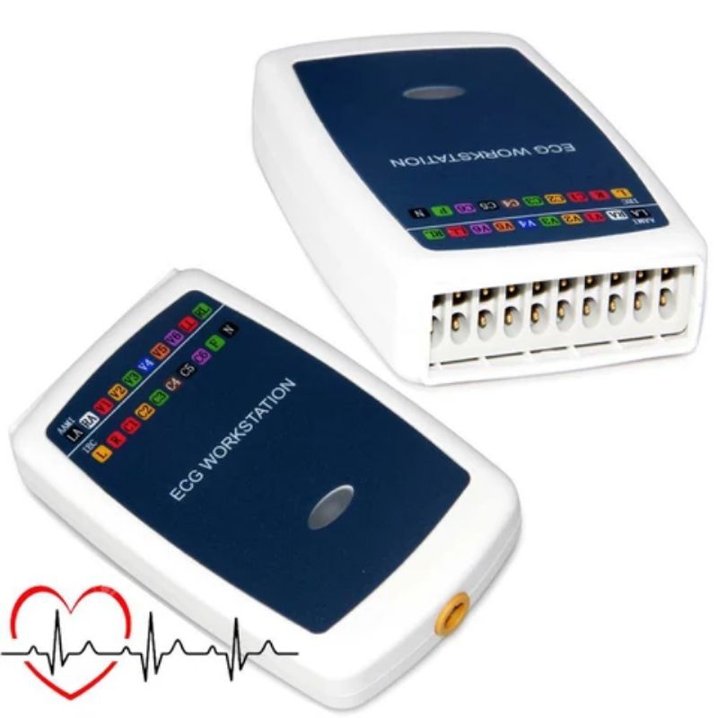 Jual ECG EKG 12 Lead Resting Analyzer Workstation portable Contec 8000G ...