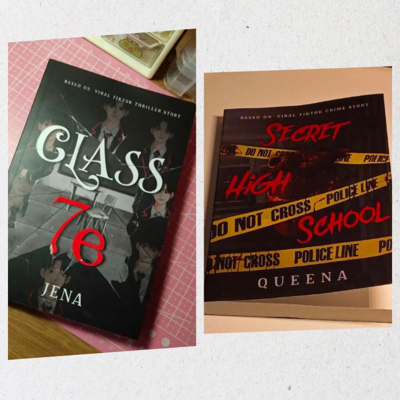 Jual Paket 2 buku novel horror Class 7e | secret high school | Shopee ...