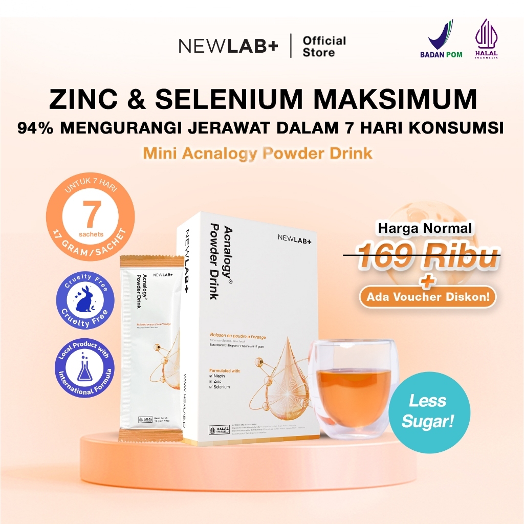 Jual NewLab Acnelogy Drink Minuman untuk Jerawat New Lab Acne ...